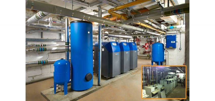 What is the purpose of a calorifier tank in hot water systems?